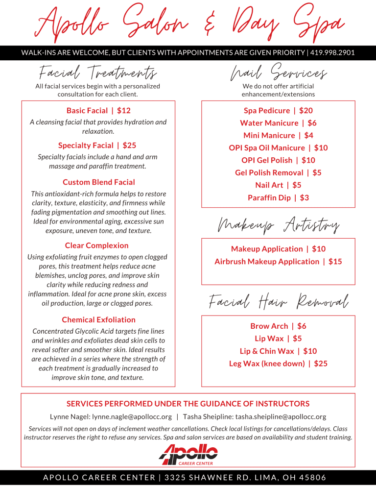 The Salon and Spa at Apollo • Apollo Career Center